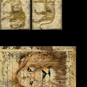 Digital Vintage Safari Animal Ephemera Pack for Junk Journal or ...