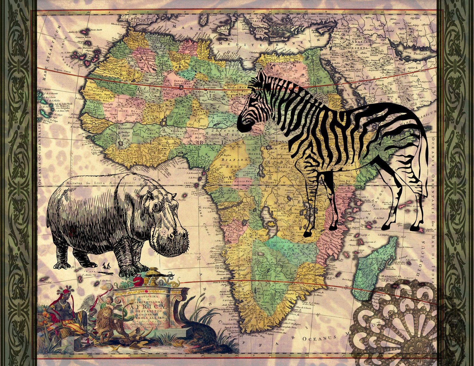 Digital Vintage Safari Animal Ephemera Pack for Junk Journal - Etsy