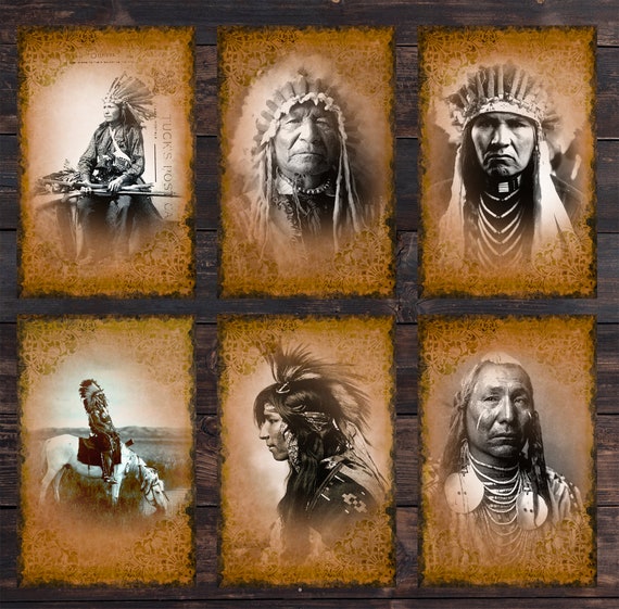 Native American Vintage Photographs Ephemera Junk Journal | Etsy