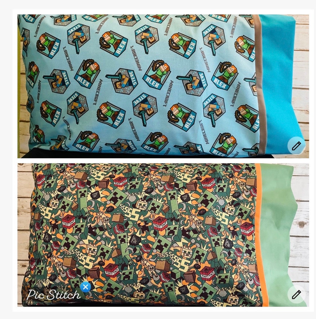 Minecraft Pillowcase - Etsy