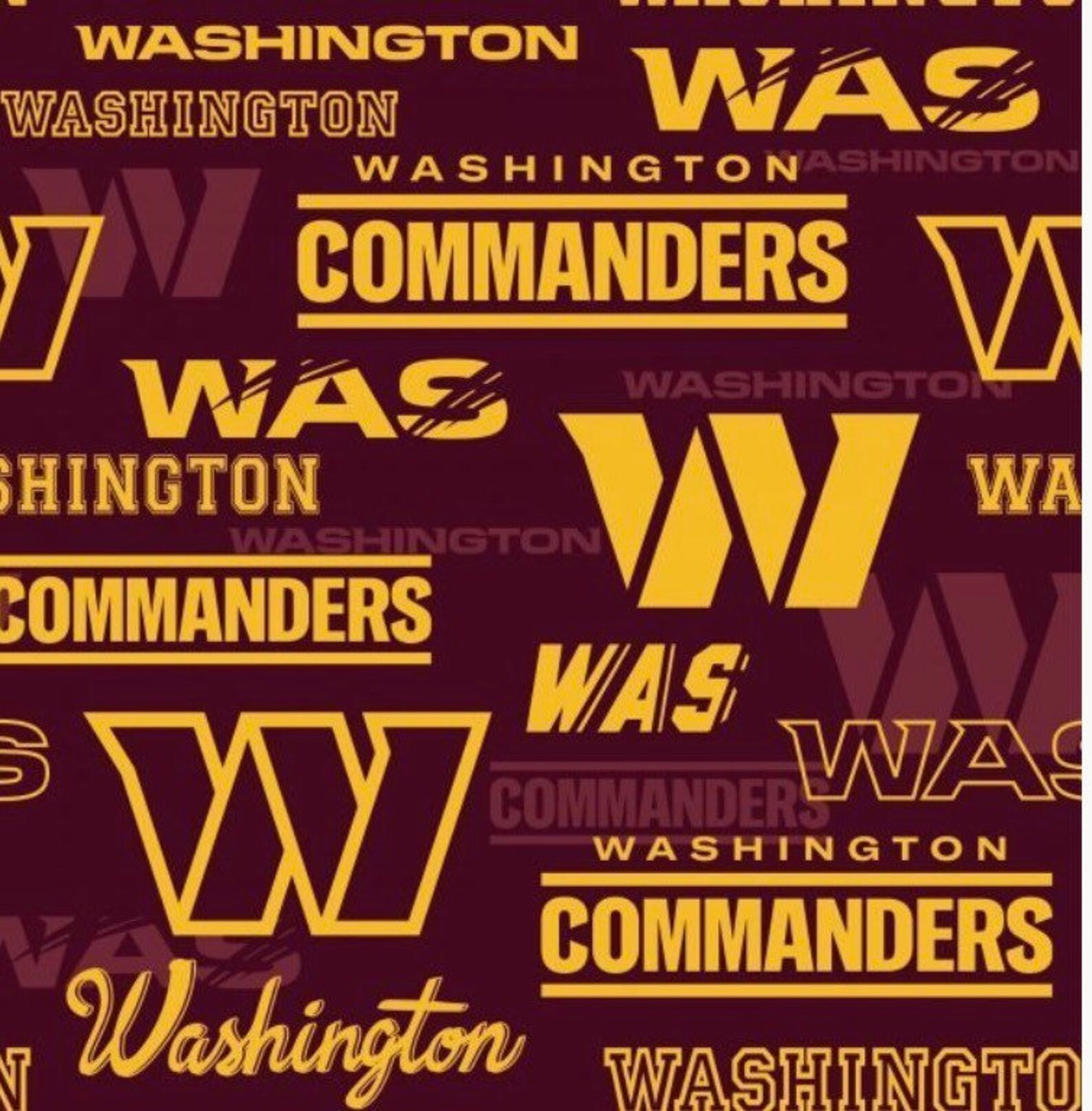 Washington Commanders Fabric - Etsy