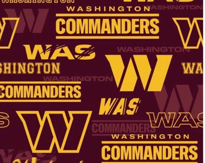 Washington Commanders Fabric - Etsy
