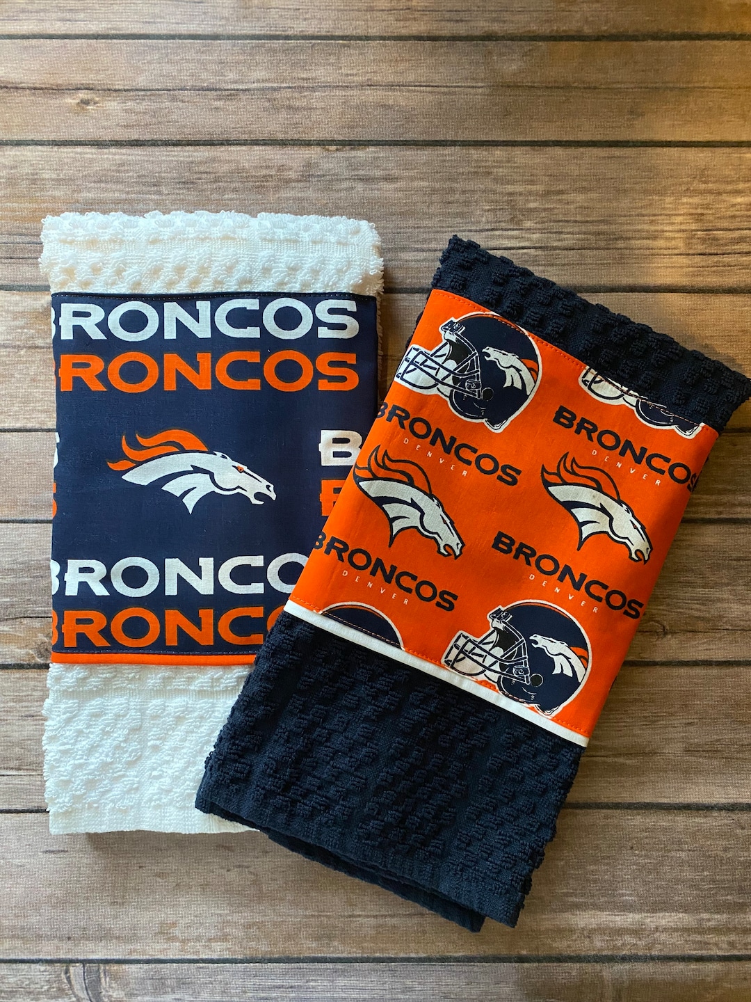 Denver Broncos Bar or Kitchen Towels - Etsy