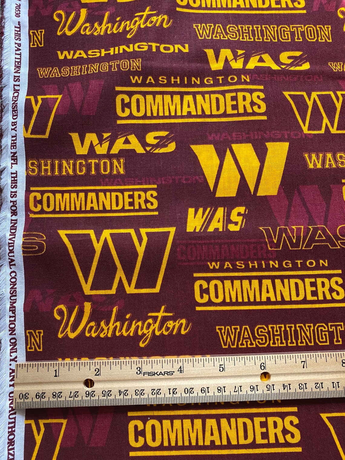 Washington Commanders Fabric - Etsy