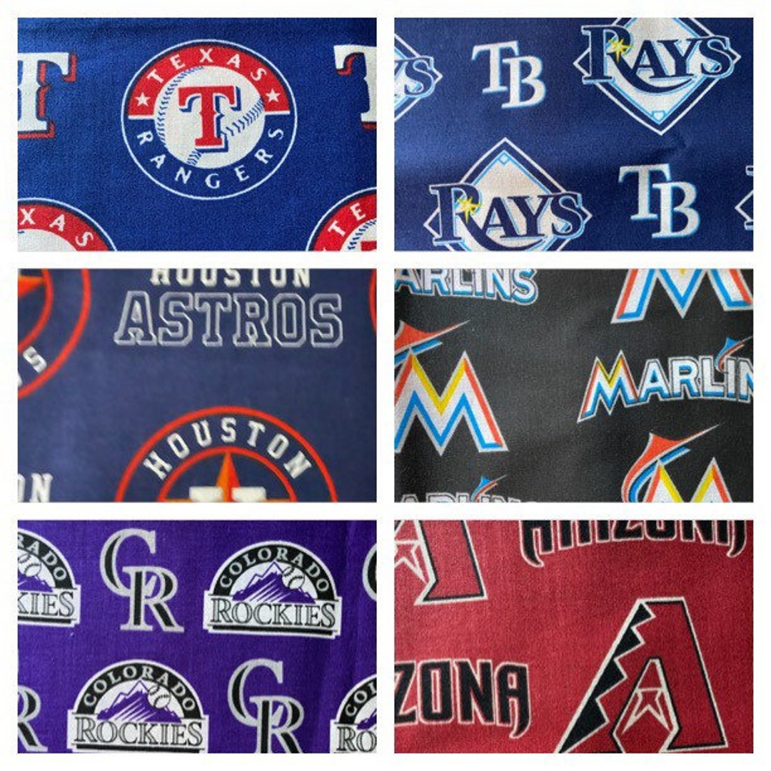 Major League Baseball Cotton Fabrics - Etsy