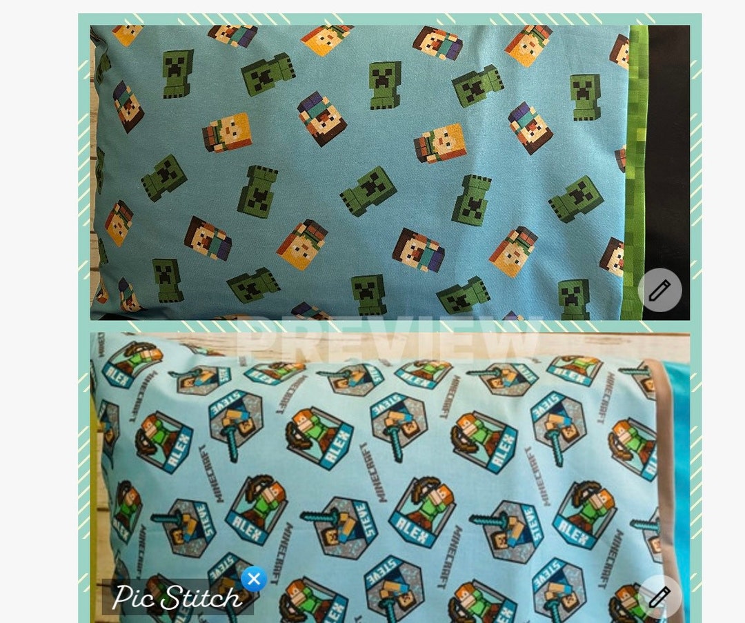 Minecraft Pillowcase - Etsy