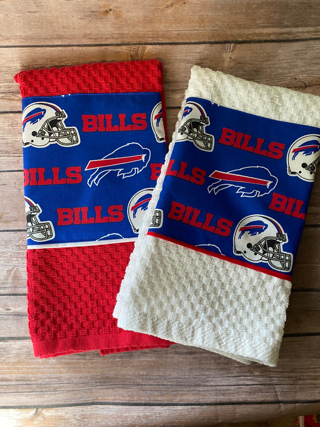 Buffalo Bills Bar or Kitchen Towels - Etsy