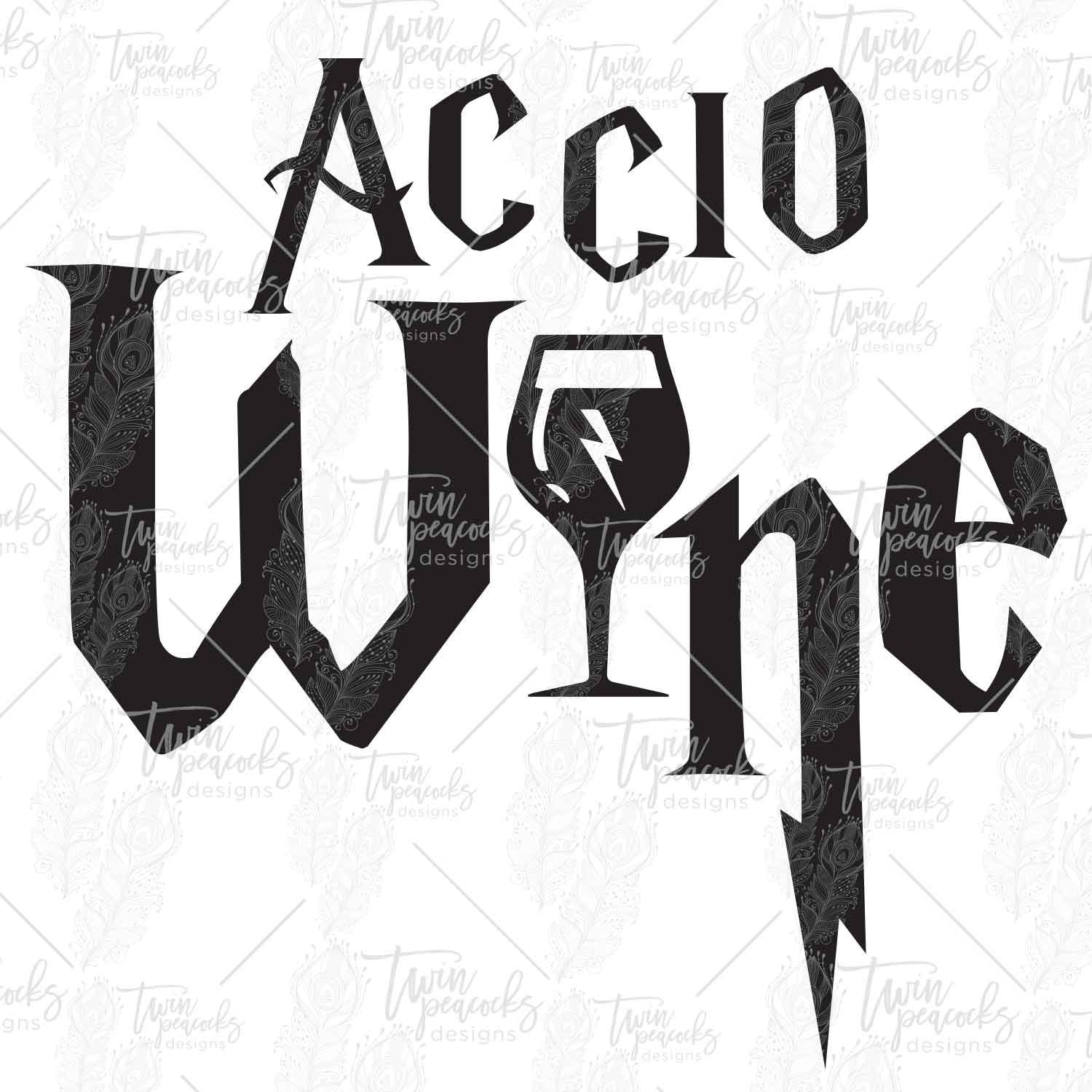Accio Wine Wizarding Wine Lover Cut File PNG SVG JPG | Etsy