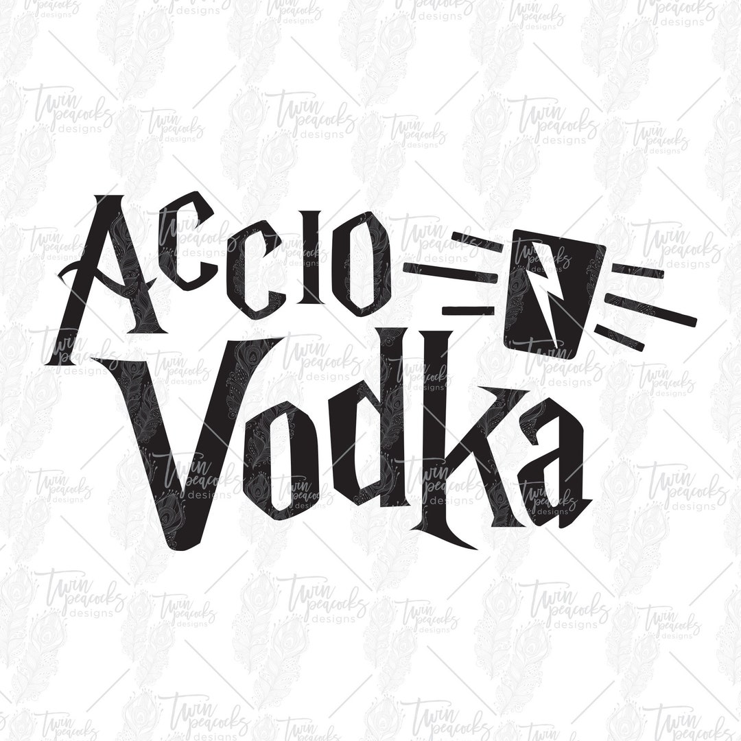 Accio Vodka Cut File PNG SVG JPG - Etsy Canada