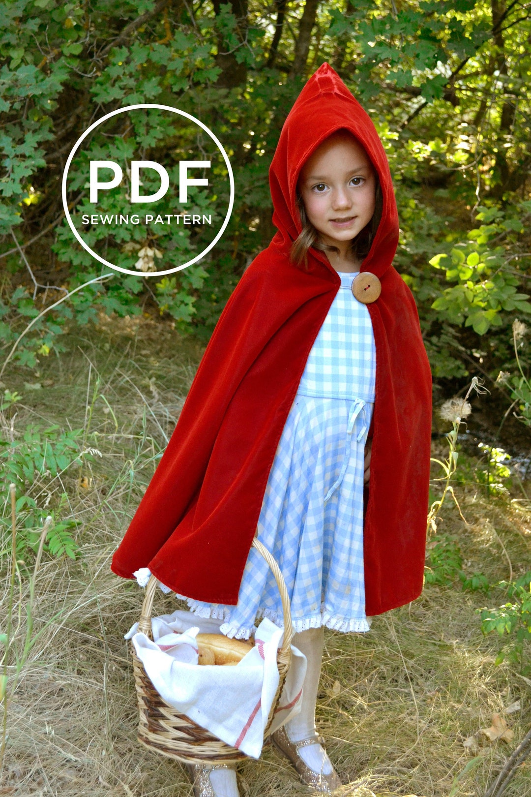 Kids Costume Cape-- Cape Sewing Pattern-- Girls PDF Sewing Pattern ...