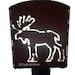 MOOSE Nightlight Night Light Made of Rustic Rusty Rusted Recycled Metal ...