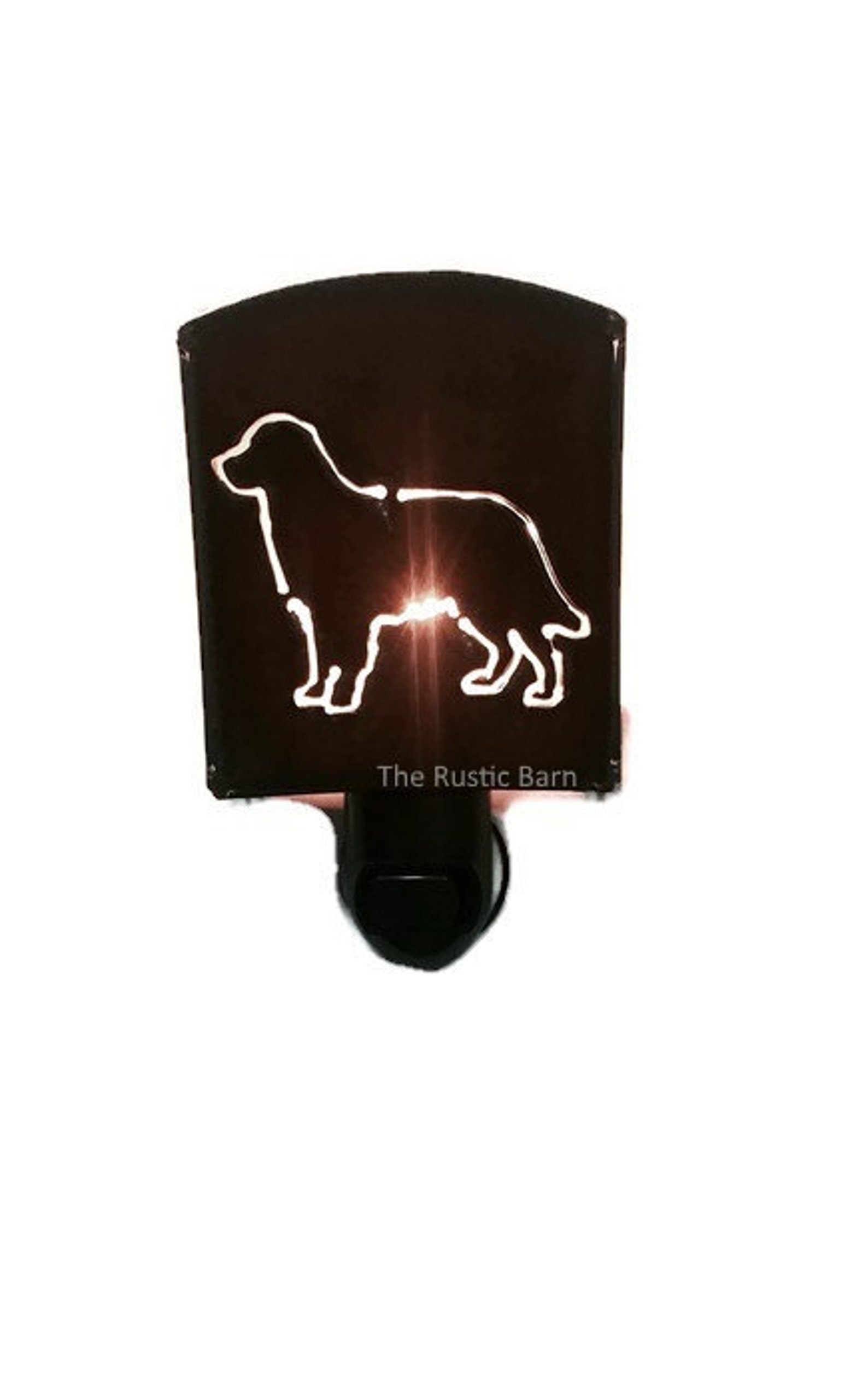 GOLDEN RETRIEVER Dog Nightlight Night Light Made of Rustic Rusty Rusted ...