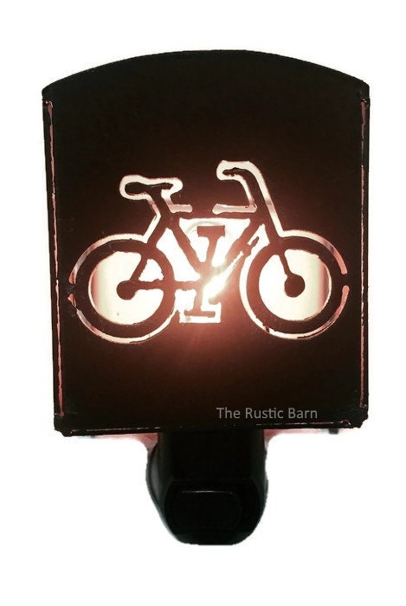 BICYCLE BIKE Nightlight Night Light Made of Rustic Rusty Rusted ...
