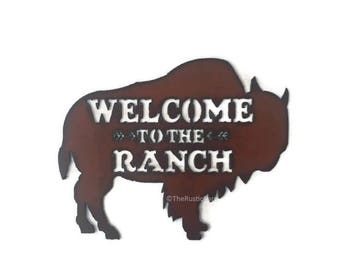 Welcome to the Ranch Sign | Etsy