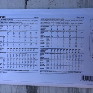 9689 Misses and Woman’s Vest and Pants Simplicity New, Uncut, Factory ...