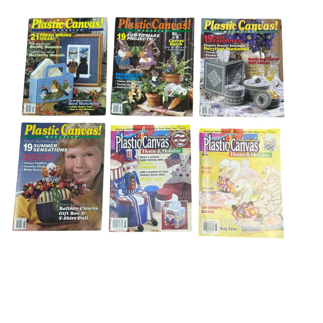 Vintage Plastic Canvas Magazines - Etsy