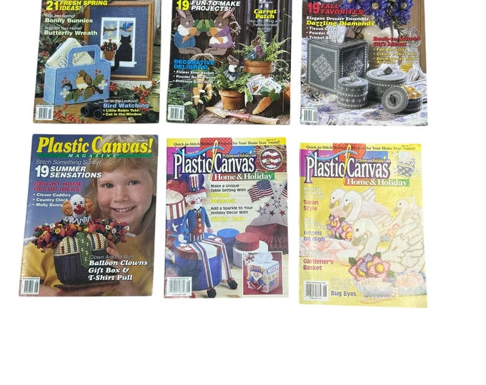 Vintage Plastic Canvas Magazines - Etsy