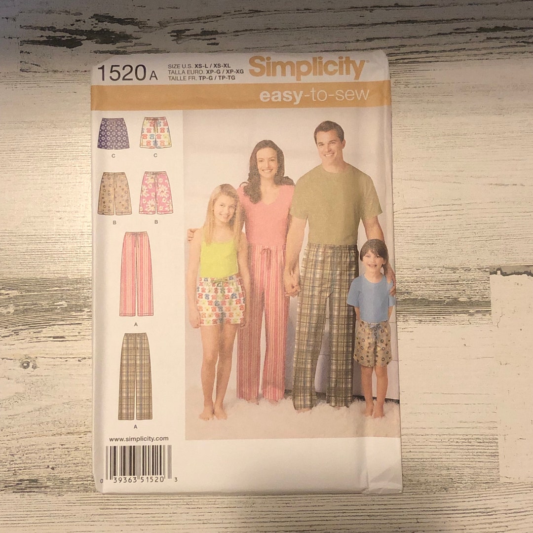 1520 New Uncut Simplicity Easy to Sew 3 Pc Pattern Child, Teens and ...