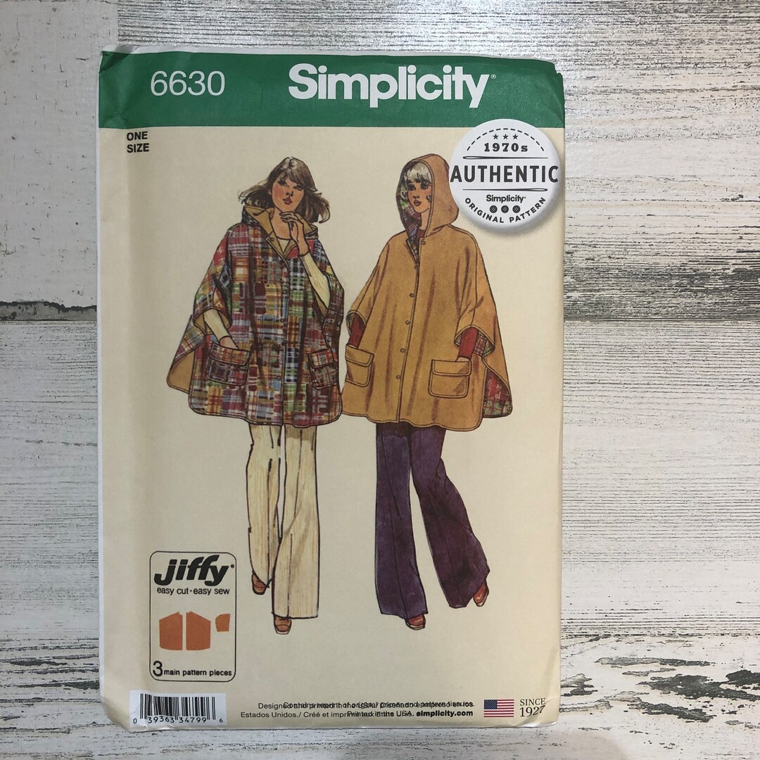 6630 Authentic 1970s Original Simplicity Pattern One Size Misses Jiffy ...