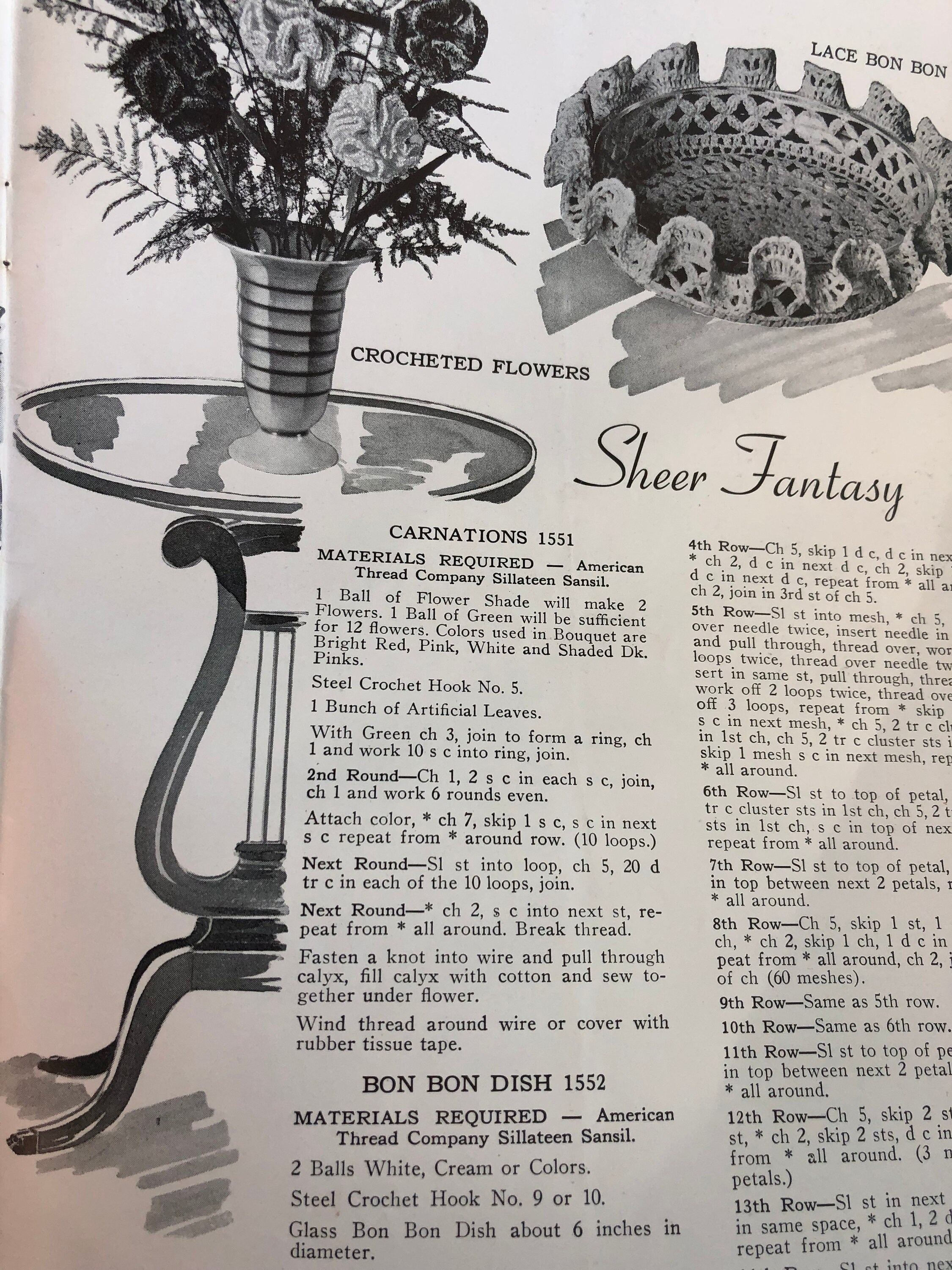 Fantastic Vintage American Thread Company Star Book of Crocheted ...