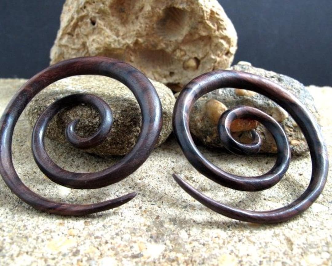 One Pair 4G-5 Mm , XXL Double Spiral Ear Gauge, Real Gauge, Tribal ...