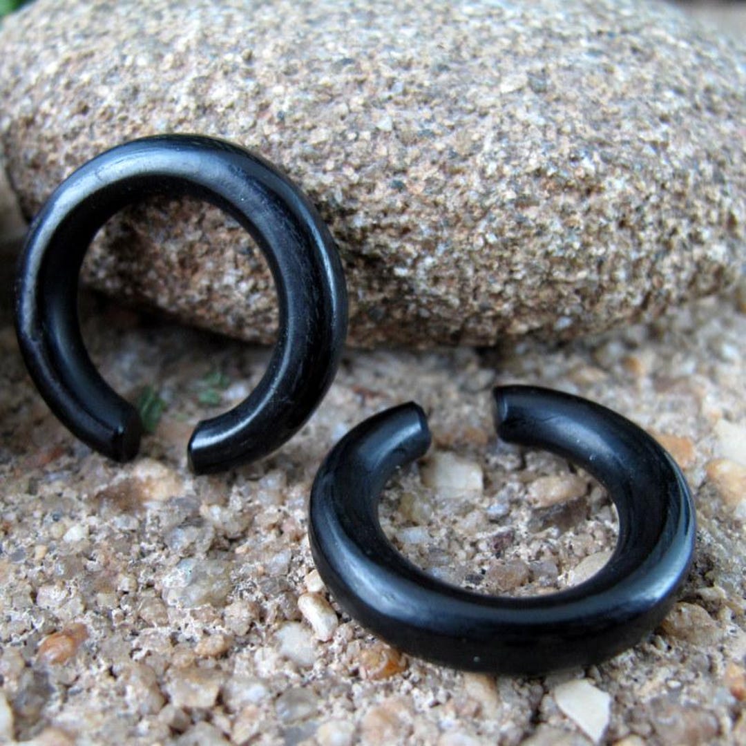 4g-5mm Pincher Buffalo Horn Tribal Gauged Earrings, Organic Gauge, Body ...