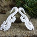 One Pair of 4G (5 Mm) Carved Buffalo Bone Gauge , Organic Gauge, Body ...