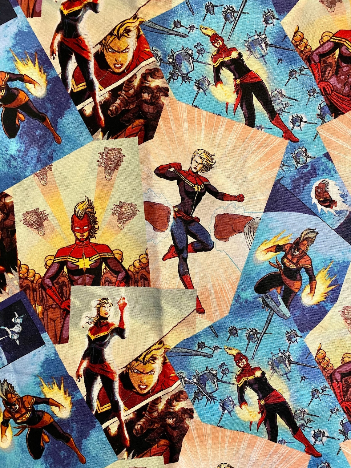 Captain Marvel Mask - Etsy