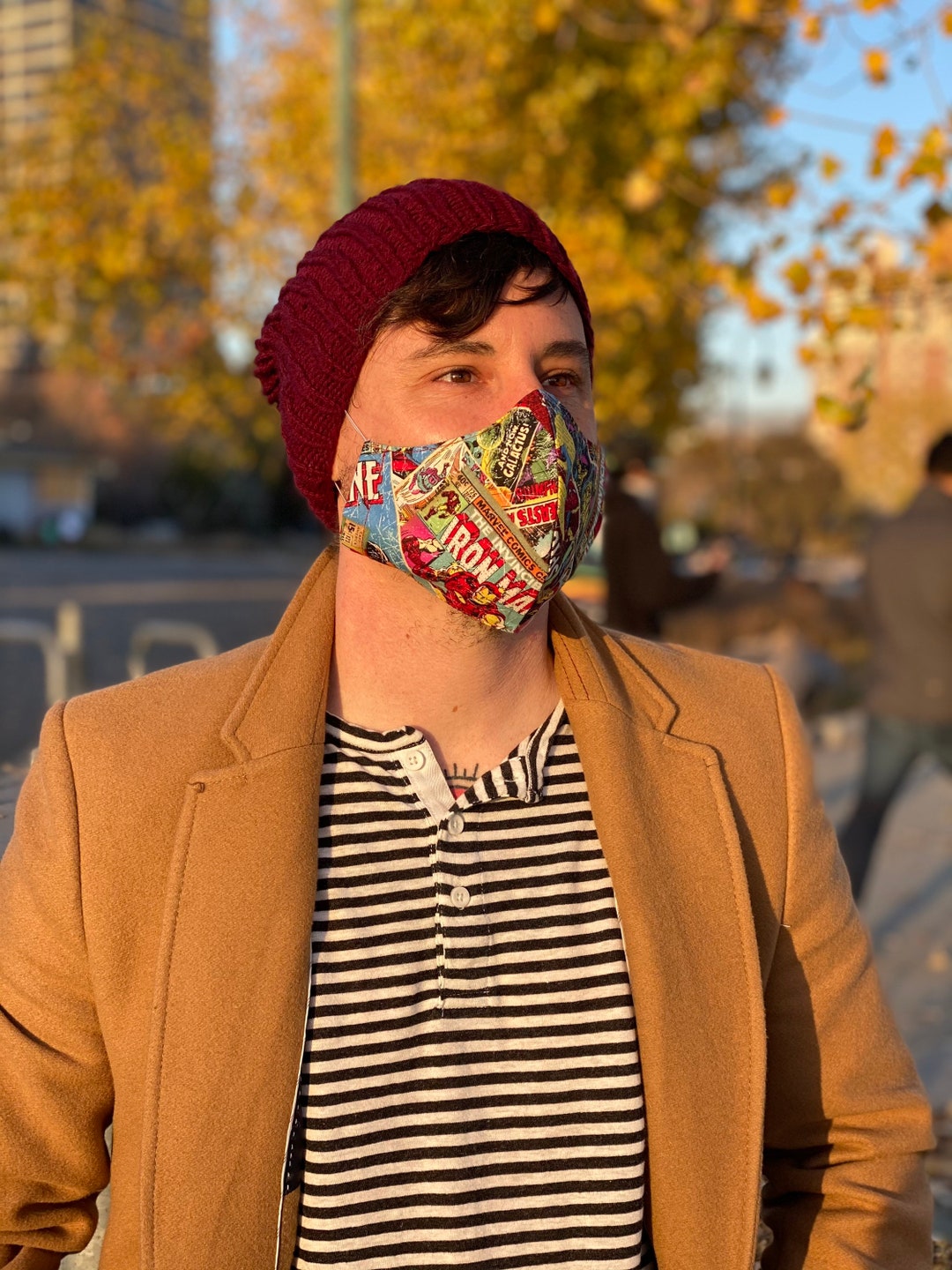 Comic Book Mask - Etsy