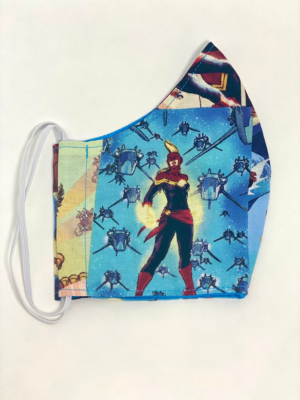 Captain Marvel Mask - Etsy