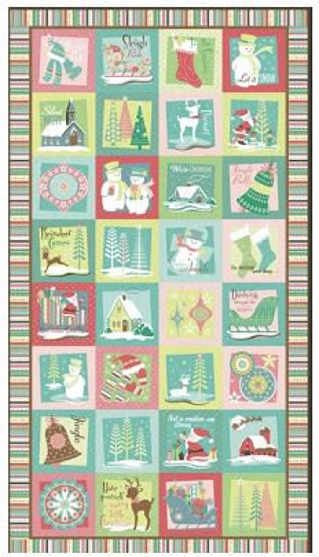 Have a Sheri Berry Holiday Fabric Panel 1 - Etsy