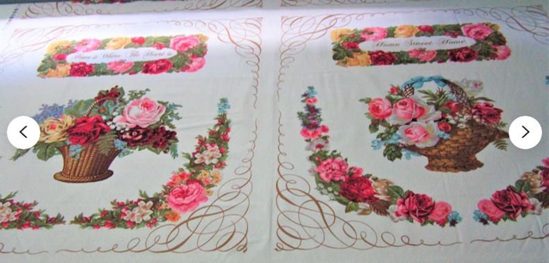 Home Sweet Home Fabric Panel 32 - Etsy