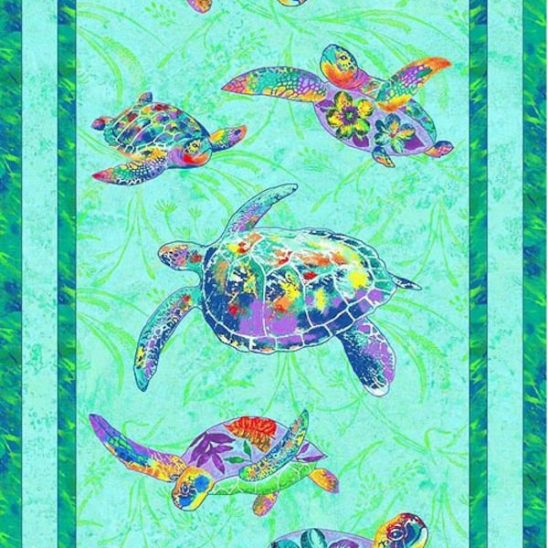 Turtle Quilt Panel - Etsy