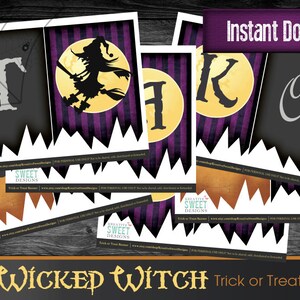 DIGITAL Halloween Wicked Witch Banner : Instant Download - Etsy