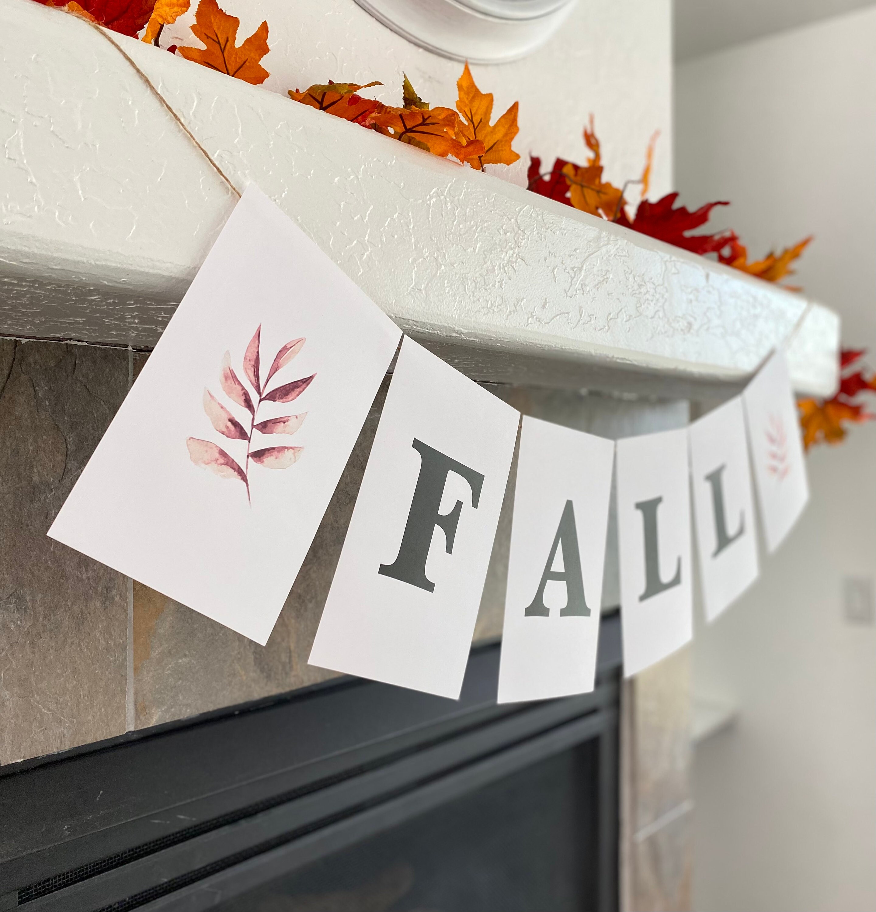 Printable Fall Banner - Instant Download (digital) - Holiday Banner ...