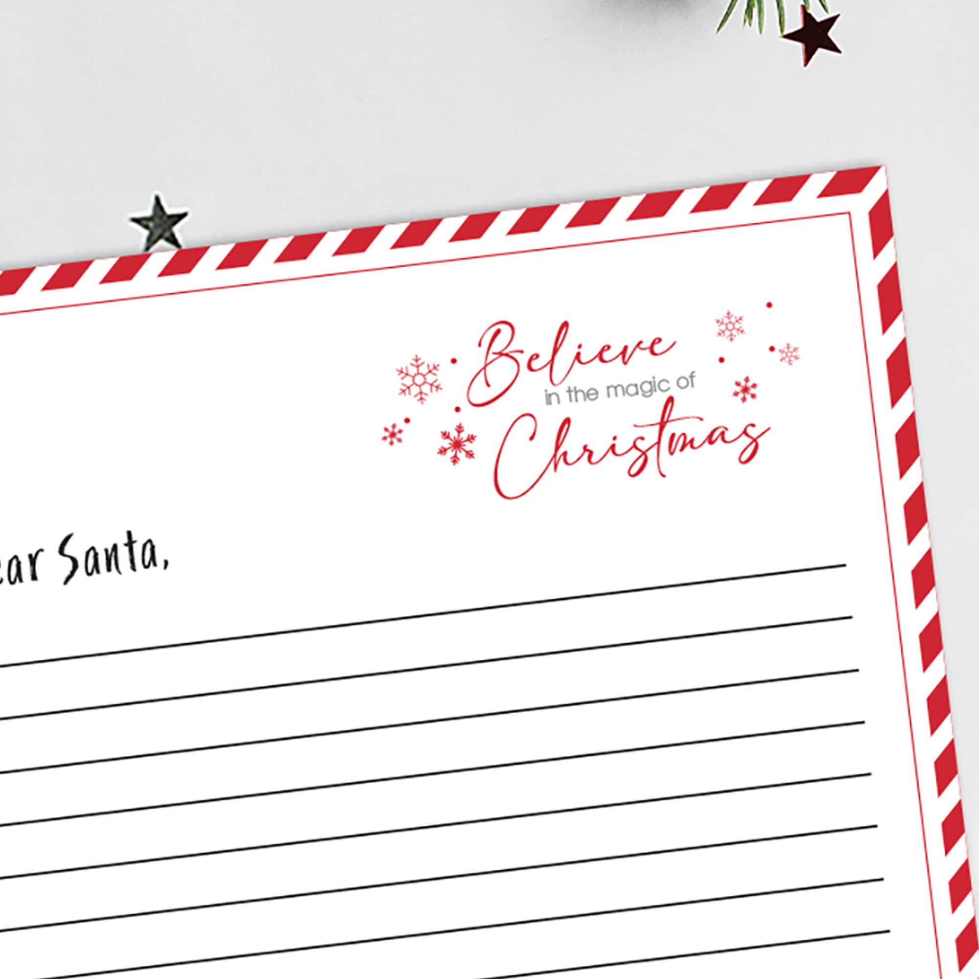 Digital : Dear Santa Letter / Printable / Letter to Santa / - Etsy