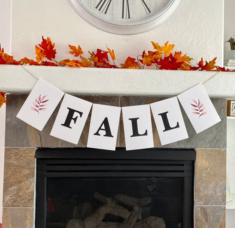 Printable Fall Banner - Instant Download (digital) - Holiday Banner ...