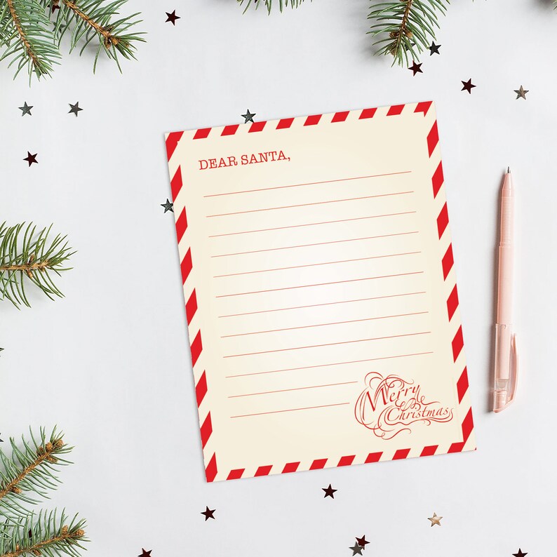 Digital : Santa Letter / Instant Download - Etsy