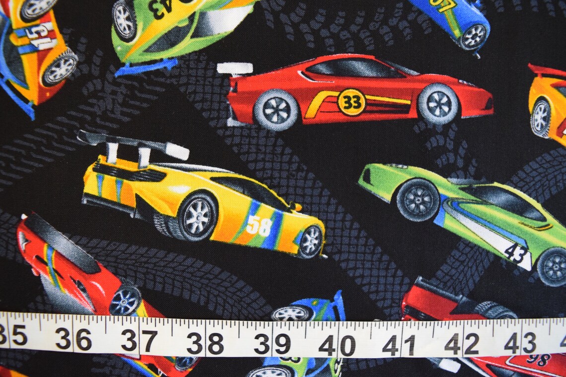 Race Cars From the Car Collection by Timeless Treasures Quilt | Etsy