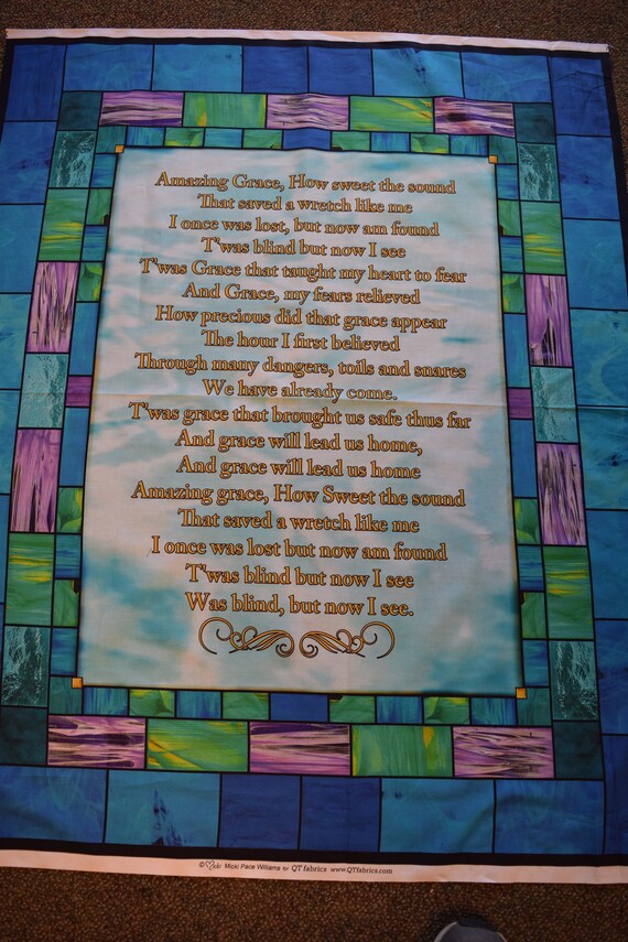 Amazing Grace Panel by Micki Pace Williams for Quilting - Etsy