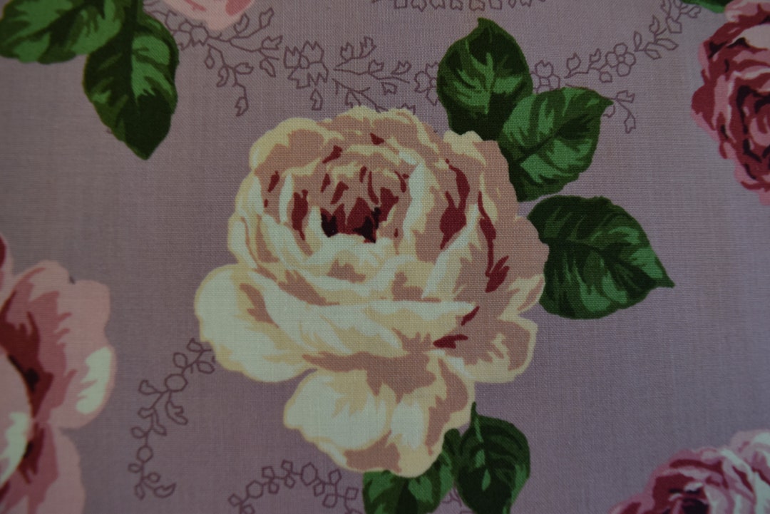 Pink Roses From the Gigi Rose Collection. by Stoff Fabrics Quilt or ...
