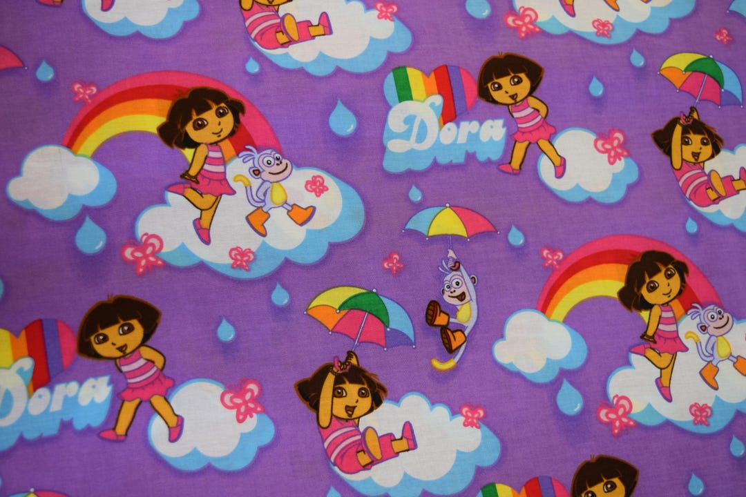 Dora Rain by Viacom International for Spring Creative Group. Fabric by ...