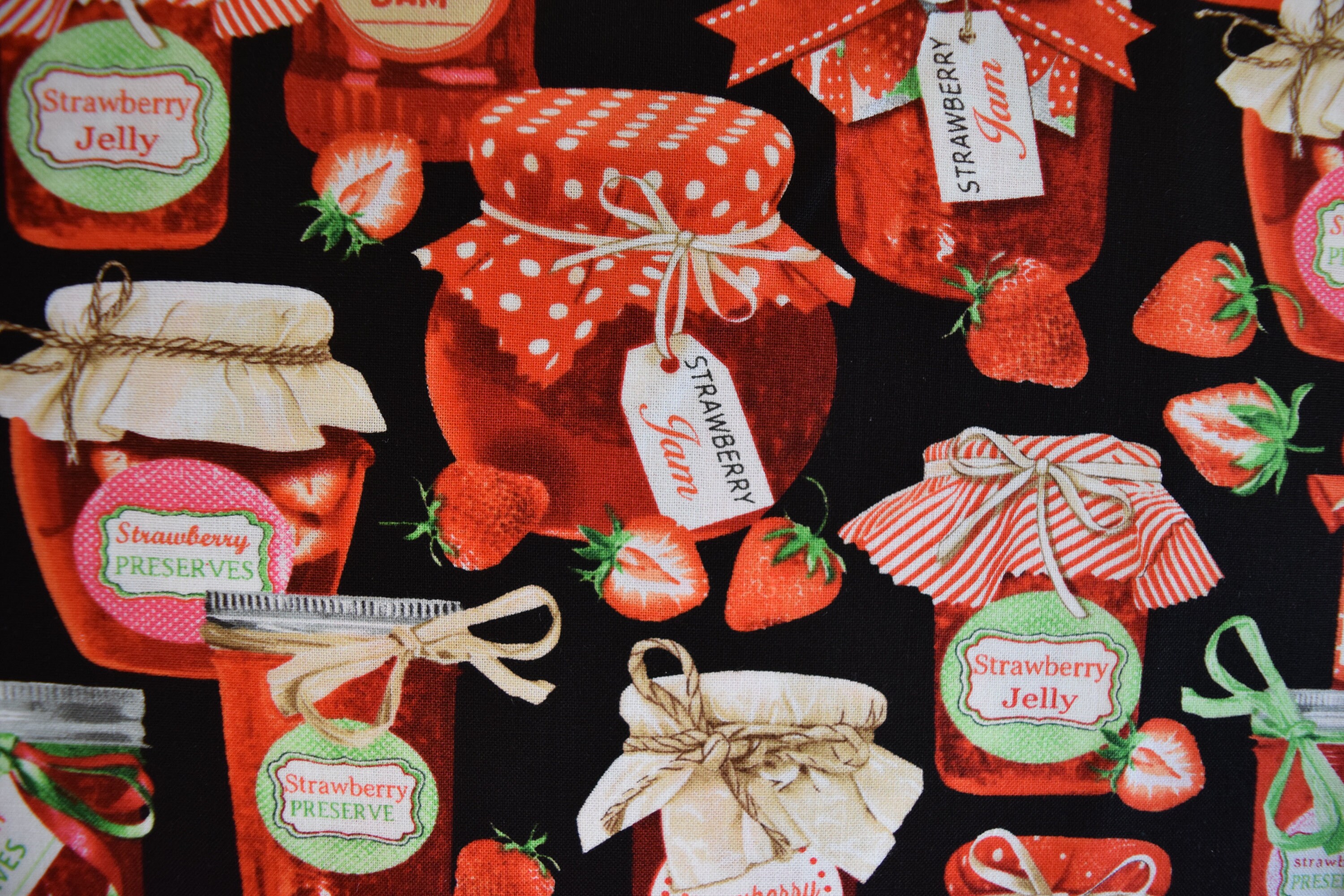 Strawberry Jam from the Strawberry Fields Collecton by Greta | Etsy