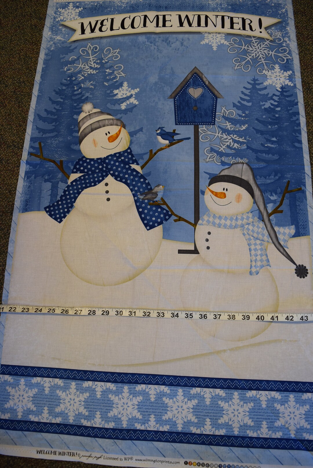 Snowman Panel From the Welcome Winter Collection by Jennifer Pugh for ...