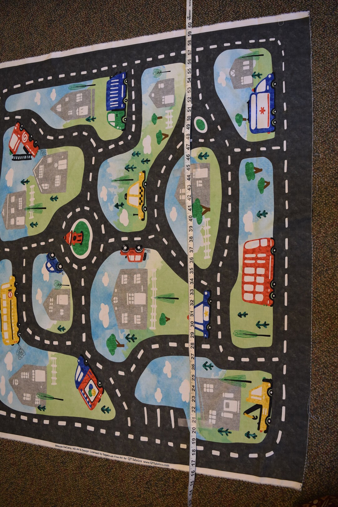Play Mat From the Beep Beep Collection by Nichole Decamp for Quilting ...