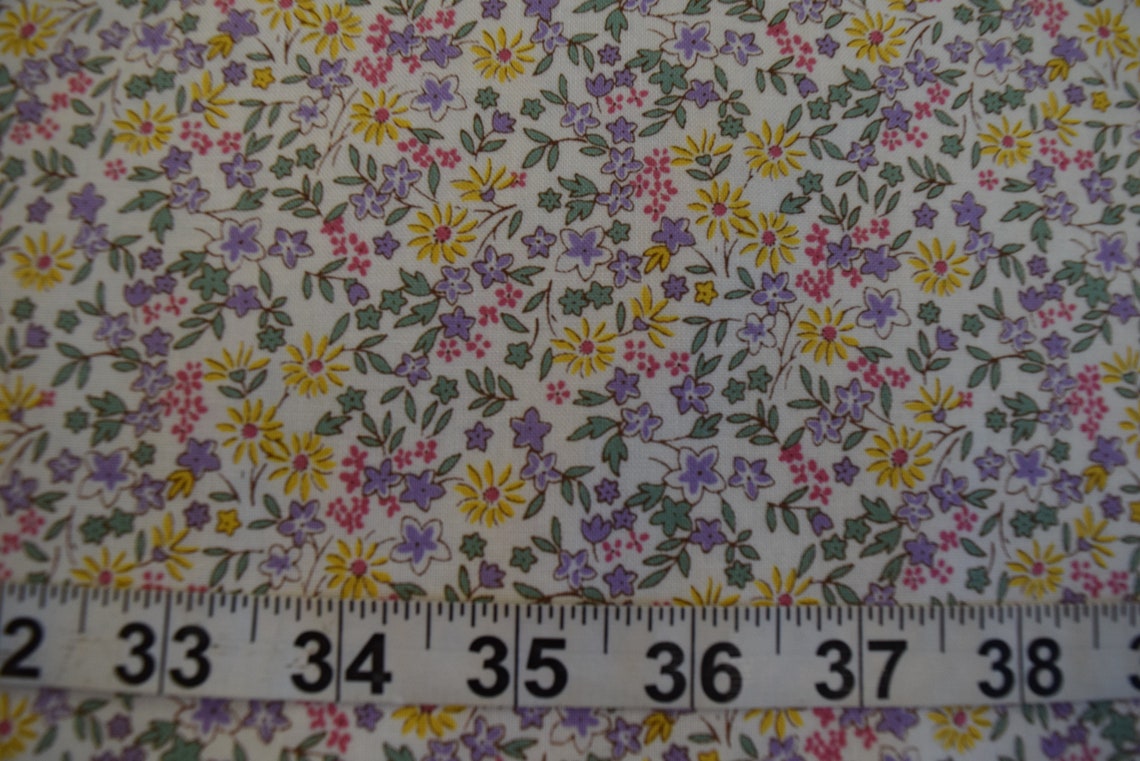 Yellow and Lavender Calico From Aunt Grace Calicos by Judy Rothermal ...