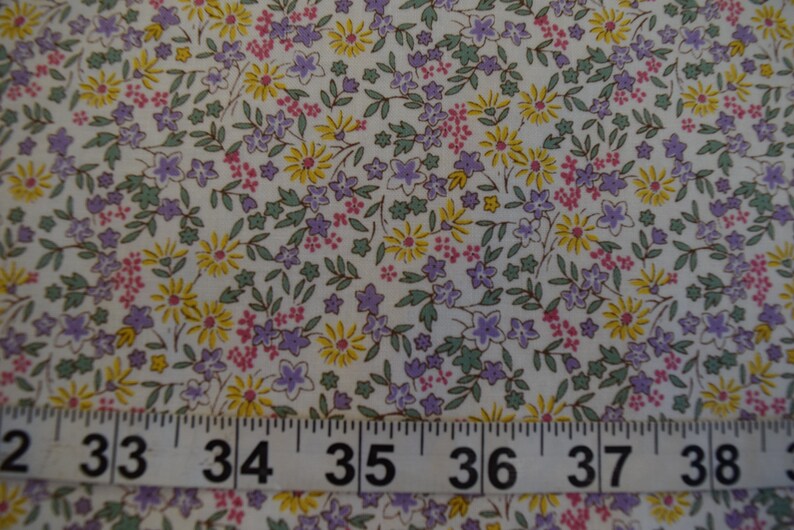 Yellow and Lavender Calico From Aunt Grace Calicos by Judy Rothermal ...