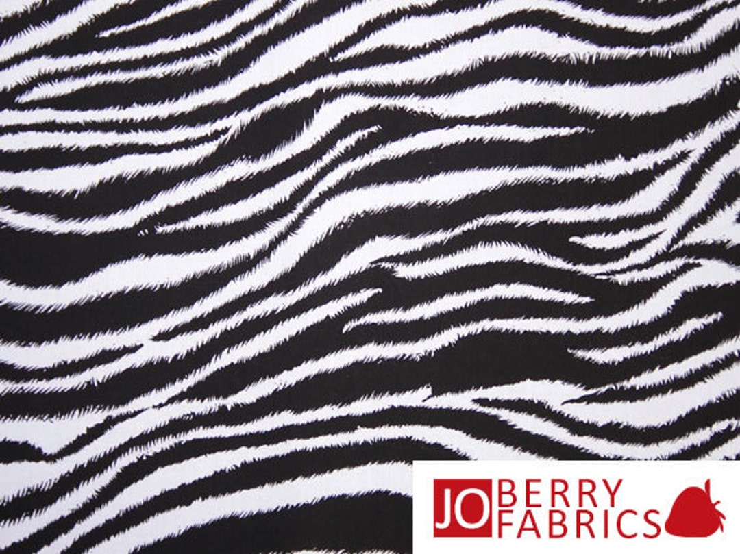 Zebra Print Fabric - Etsy