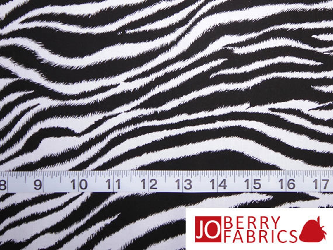 Zebra Print Fabric - Etsy