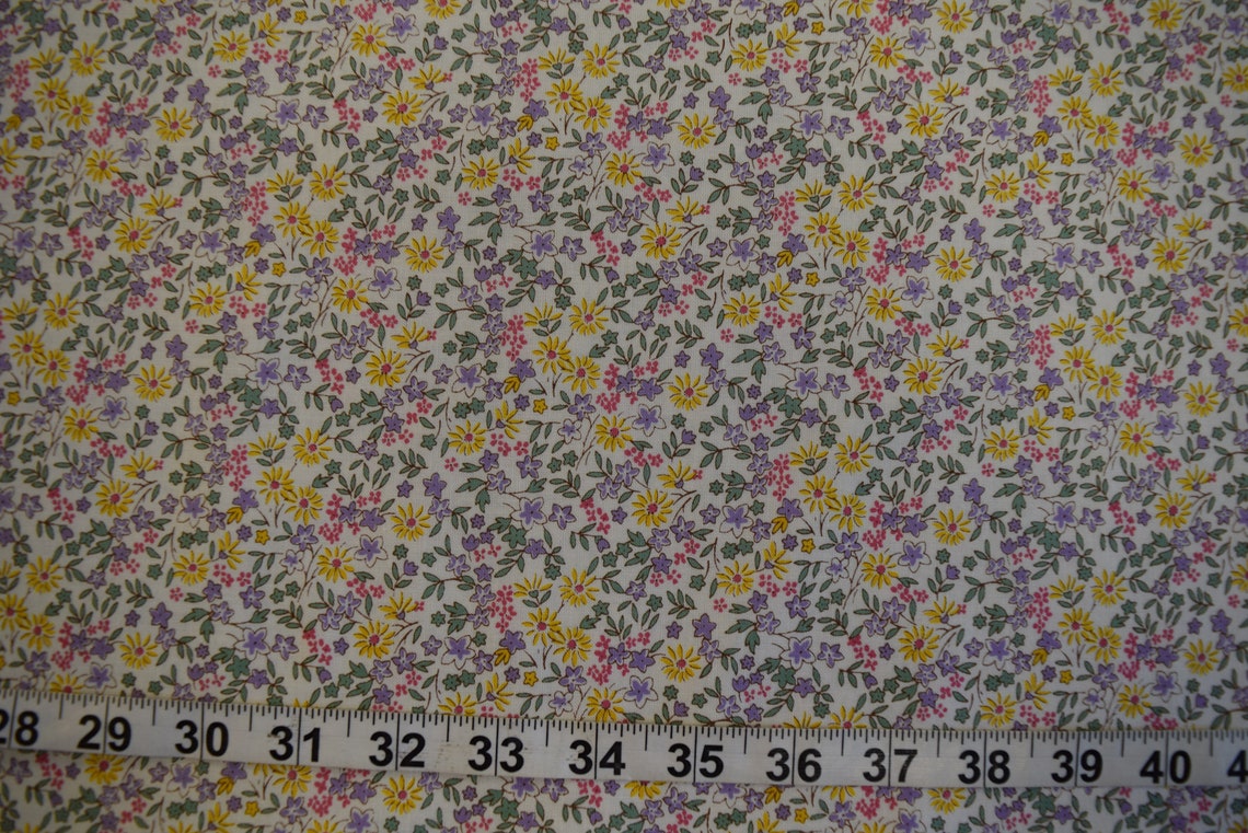 Yellow and Lavender Calico From Aunt Grace Calicos by Judy Rothermal ...